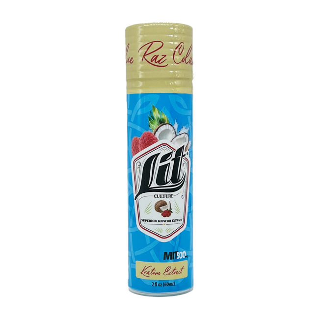 Blue Raspberry Coconut Liquid Kratom Extract by Lit Culture | Free ...